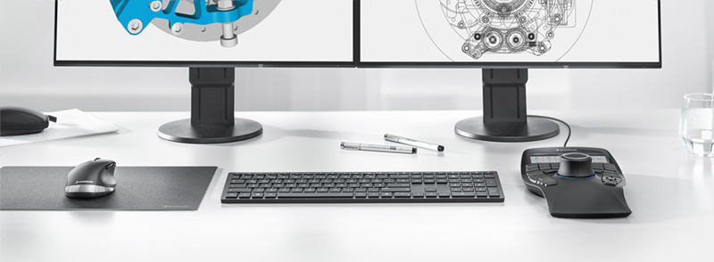 CadMouse Pro Wireless Left - for left-handed CAD users