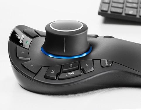 SpaceMouse Pro Wireless: comfort at mobile CAD workplace