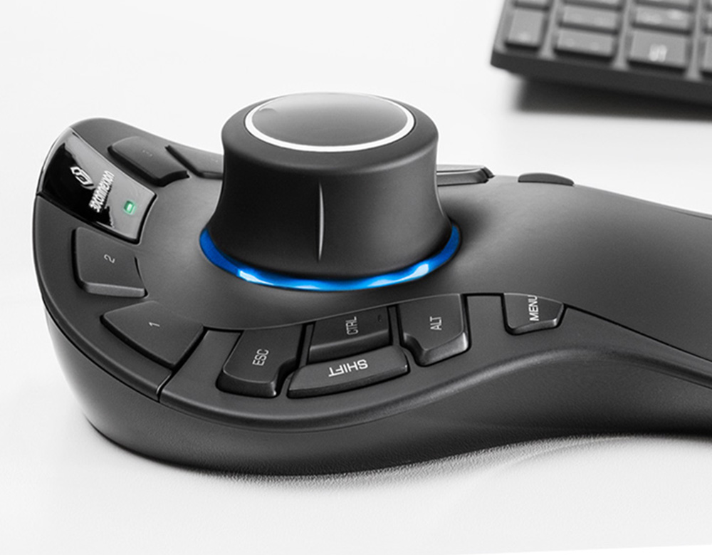 SpaceMouse Pro Wireless: comfort at mobile CAD workplace