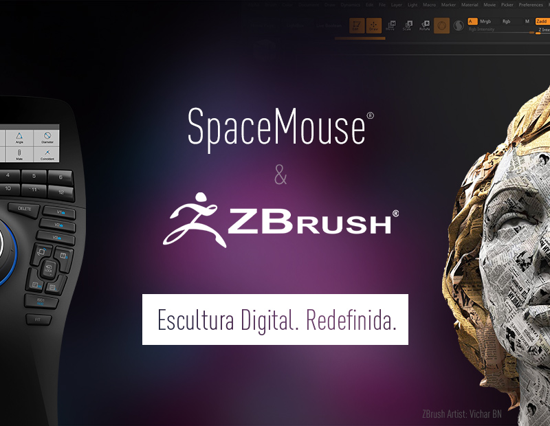 SpaceMouse and ZBrush - Try ZBrush for free