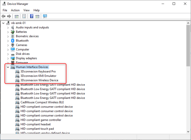 How can I check if my USB 3Dconnexion device is recognized by Windows ...