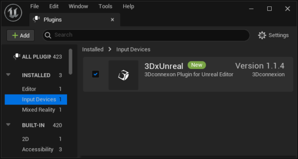 3Dconnexion Plugin for Unreal Editor Version 4.23-5.3 • 3Dconnexion UK
