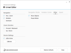 Other Options - Unreal Engine • 3Dconnexion UK