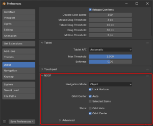 Settings configuration guide - Blender - 3Dconnexion US